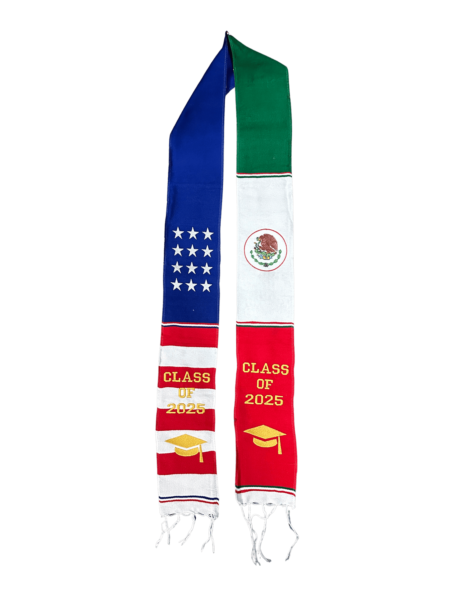 "Class of 2025" USA and Mexico Theme Sarape Graduation Stole — Rodeo ...