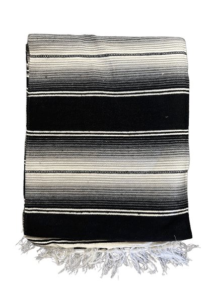 Black and White with Grey XLarge Sarape Saltillo — Rodeo Durango Brand ...