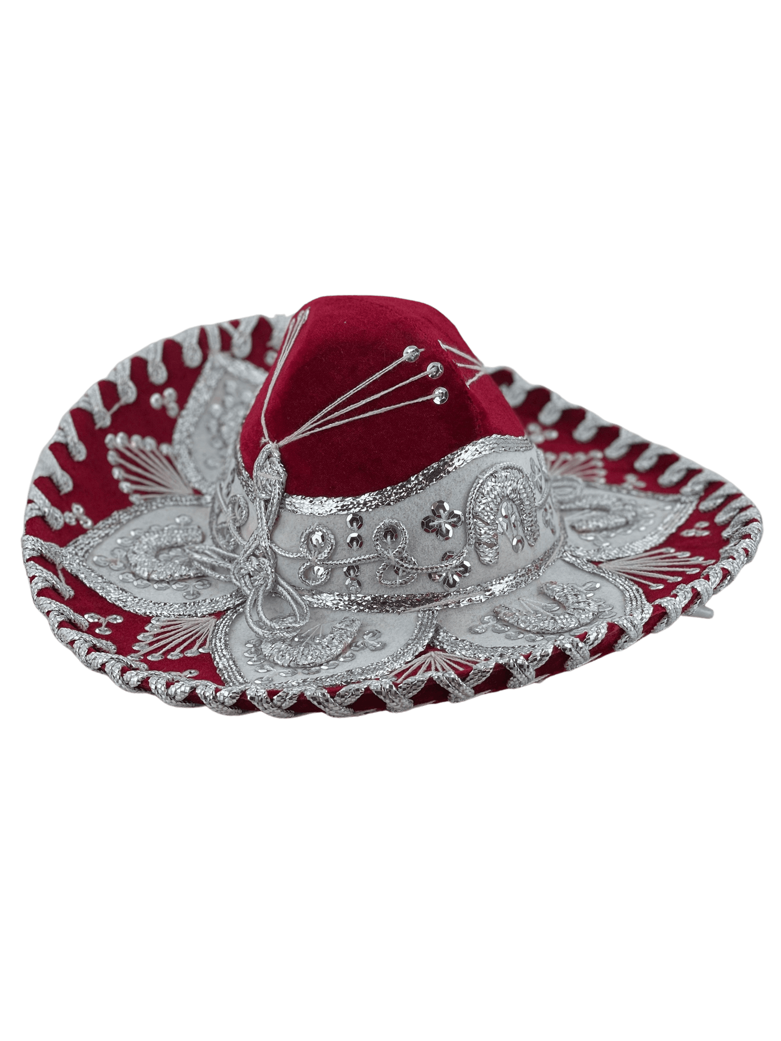 Kids Sombrero Charro Mariachi Red and Silver — Rodeo Durango Brand Corp.