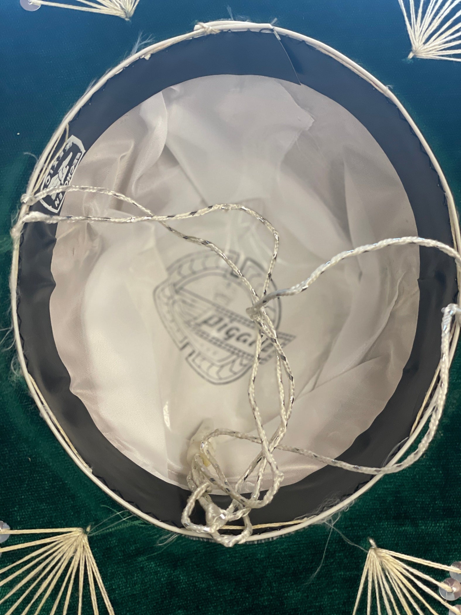 Kids Sombrero Charro Mariachi Green and Silver — Rodeo Durango Brand Corp.