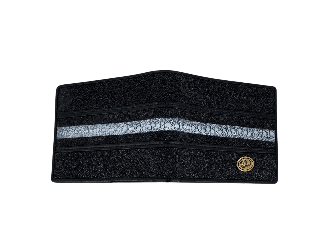 Black Bifold Mantarraya / Stingray Completa Leather Wallet — Rodeo ...
