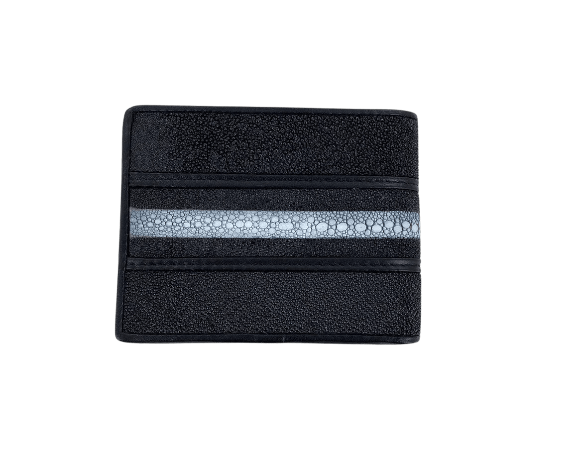 Black Bifold Mantarraya / Stingray Completa Leather Wallet — Rodeo ...