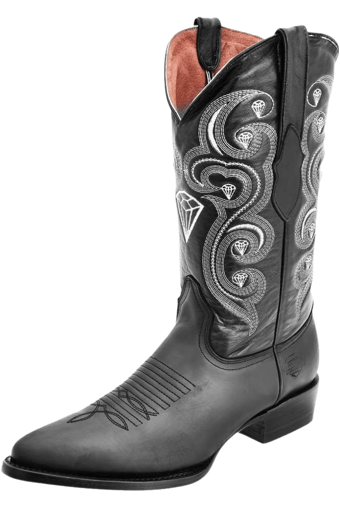 Black with White Diamonds Round Toe Boot — Rodeo Durango Brand Corp.