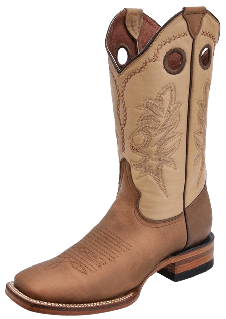 Beige with Tan Square Toe Rodeo Boot — Rodeo Durango Brand Corp.