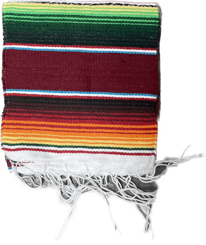 Burgundy XX Small Sarape Saltillo — Rodeo Durango Brand Corp.