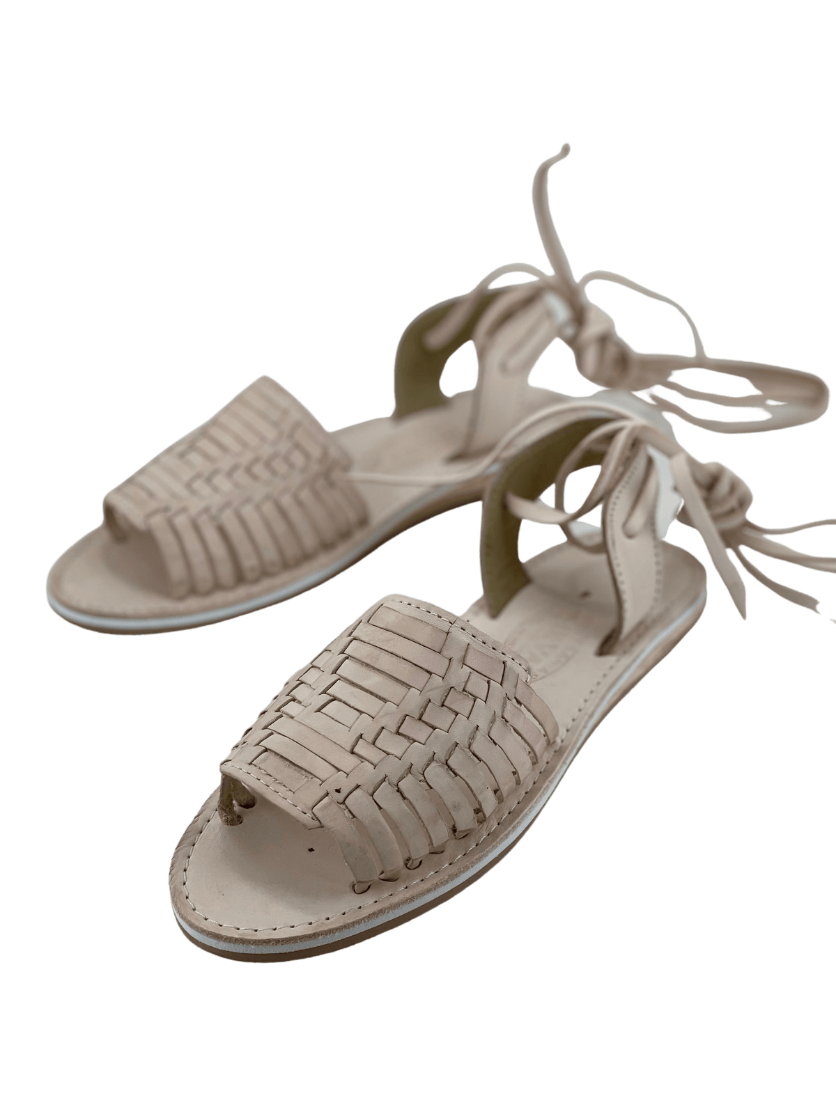 Natural Open Toe Wrap Around Heel Huarache — Rodeo Durango Brand Corp.