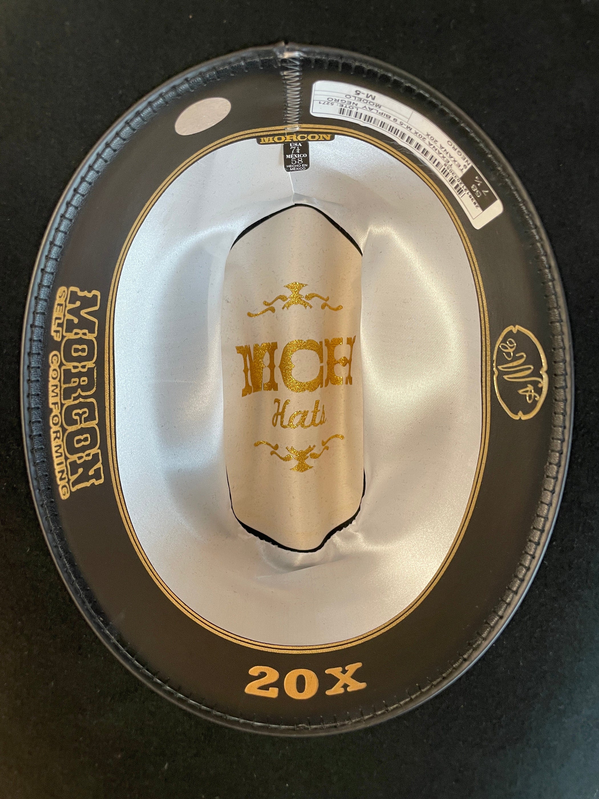 20X Morcon "Rancher" Black Sinaloa Wool Felt Cowboy Hat — Rodeo Durango ...